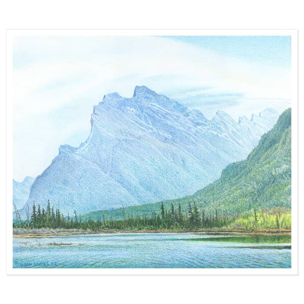 Mount Rundle and Vermilion Lake Banff - Art Print by Glen Loates - The ...